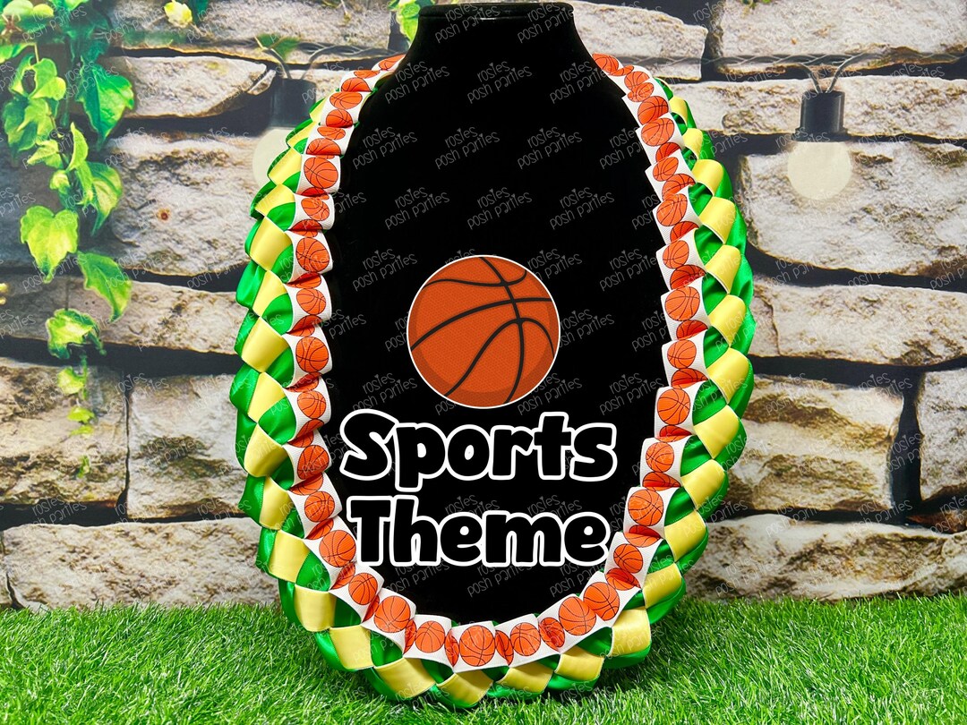 Basketball Lei Sports Graduation | Promotion Gift Lei | Sports Senior ...