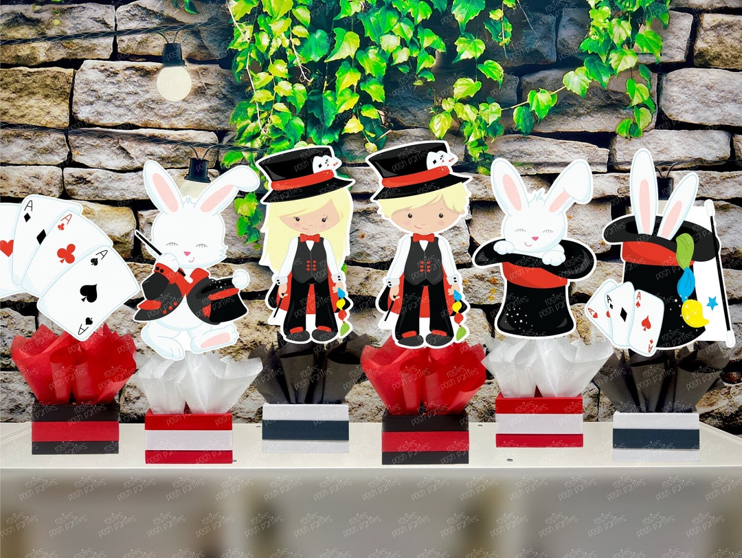 Magician Birthday Decorations Magician Centerpiece Magic Show Magic ...