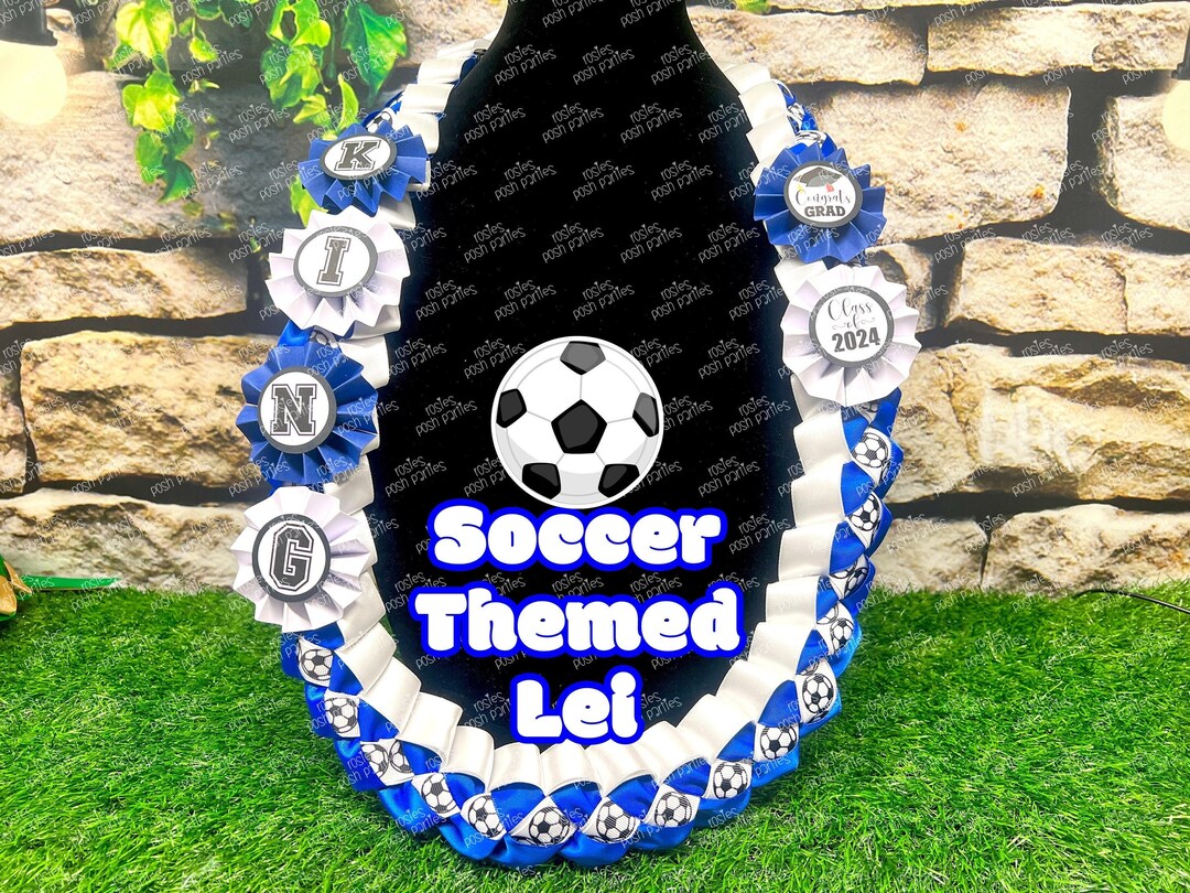 Soccer Sports Graduation Lei | Promotion Gift Lei | Sports Senior Night ...