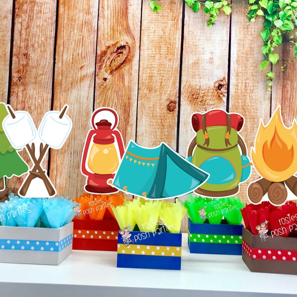 Camping Centerpiece - Etsy
