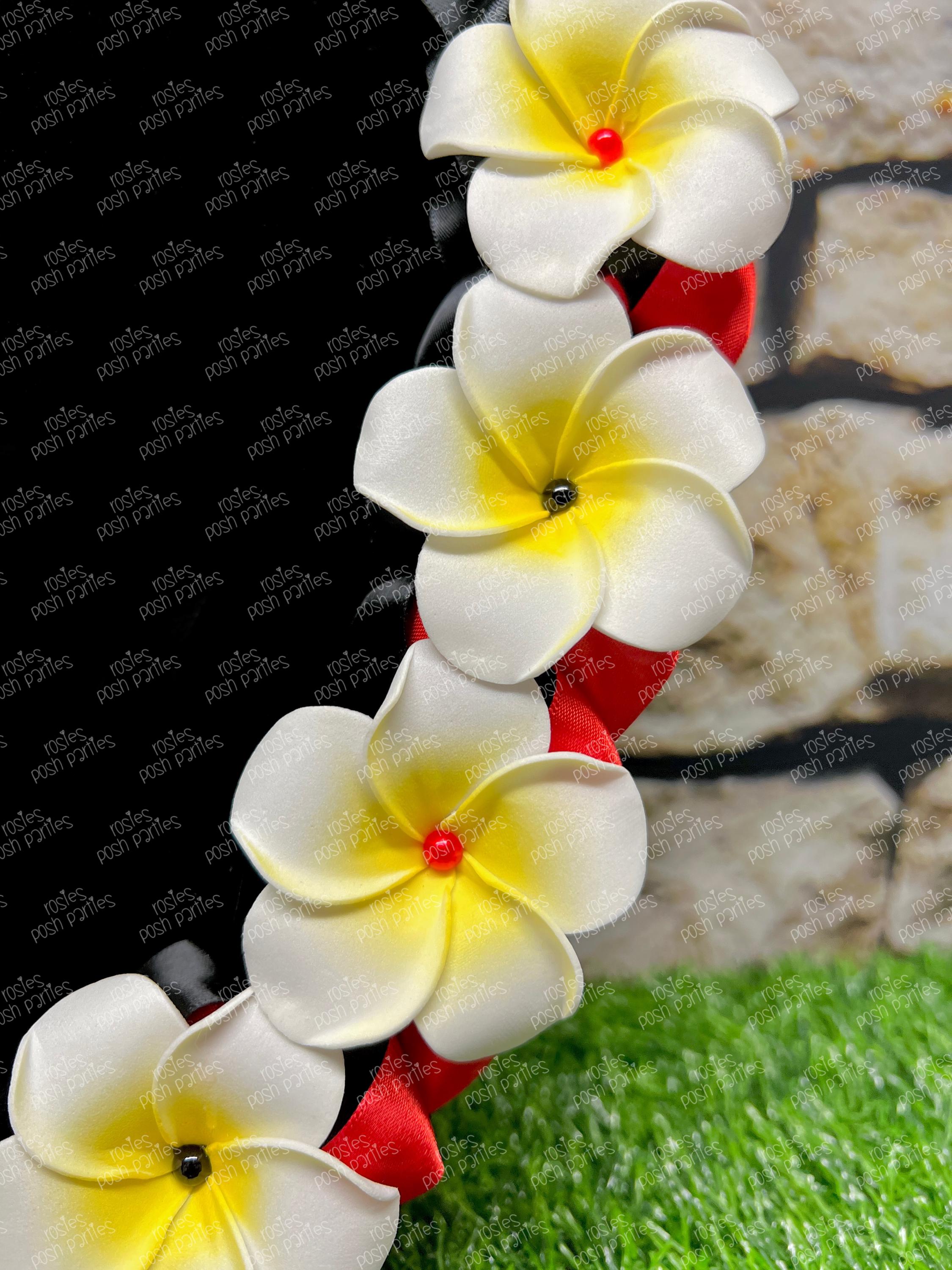 Plumeria Graduation Lei | Promotion Lei | Senior Night Gift Lei ...