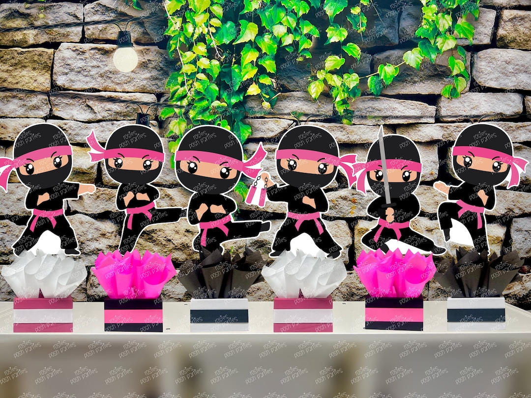 Ninja Birthday Theme | Ninja Karate Party Centerpiece Decoration ...