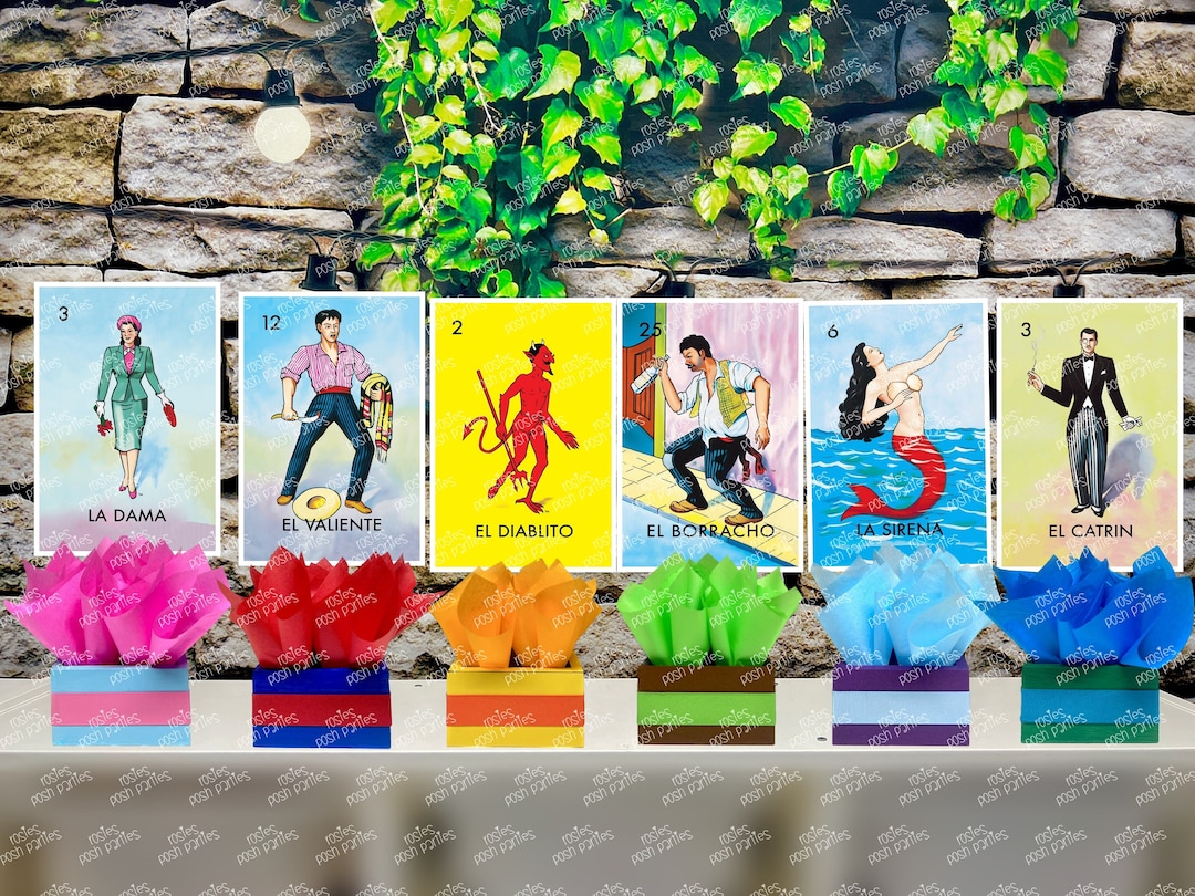 Loteria Theme | Loteria Game Night | Birthday Party Centerpiece ...