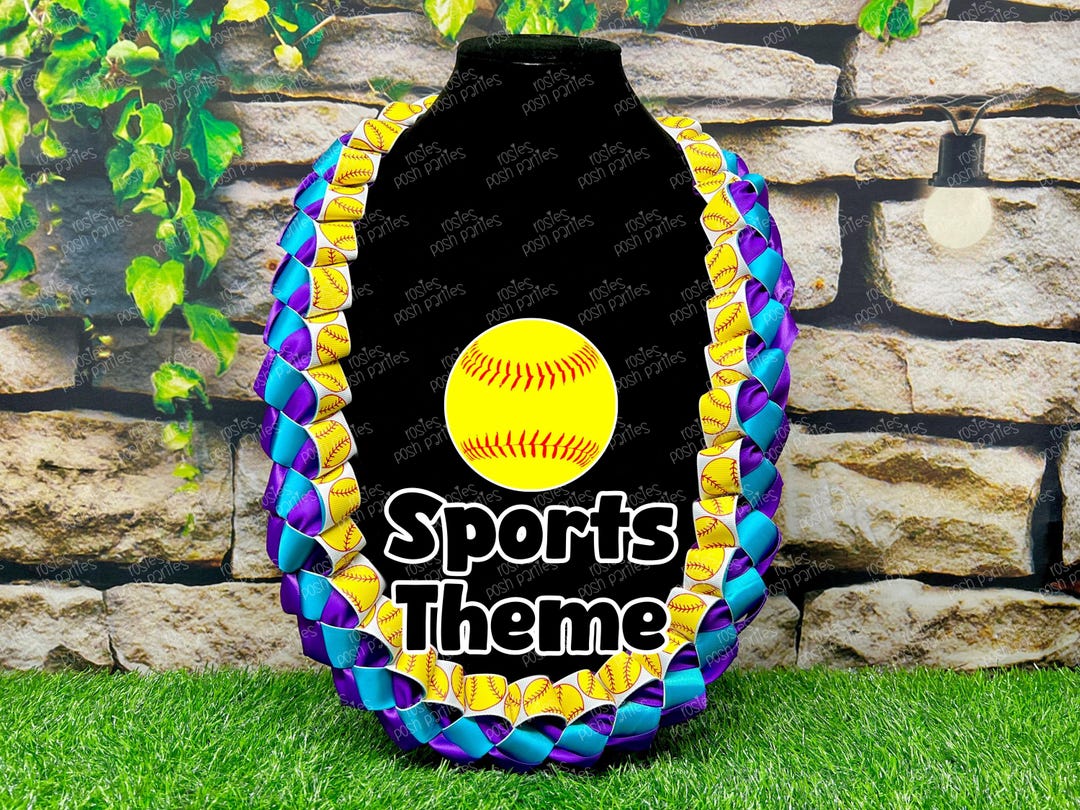 Softball Lei Sports Graduation | Promotion Gift Lei | Sports Senior ...
