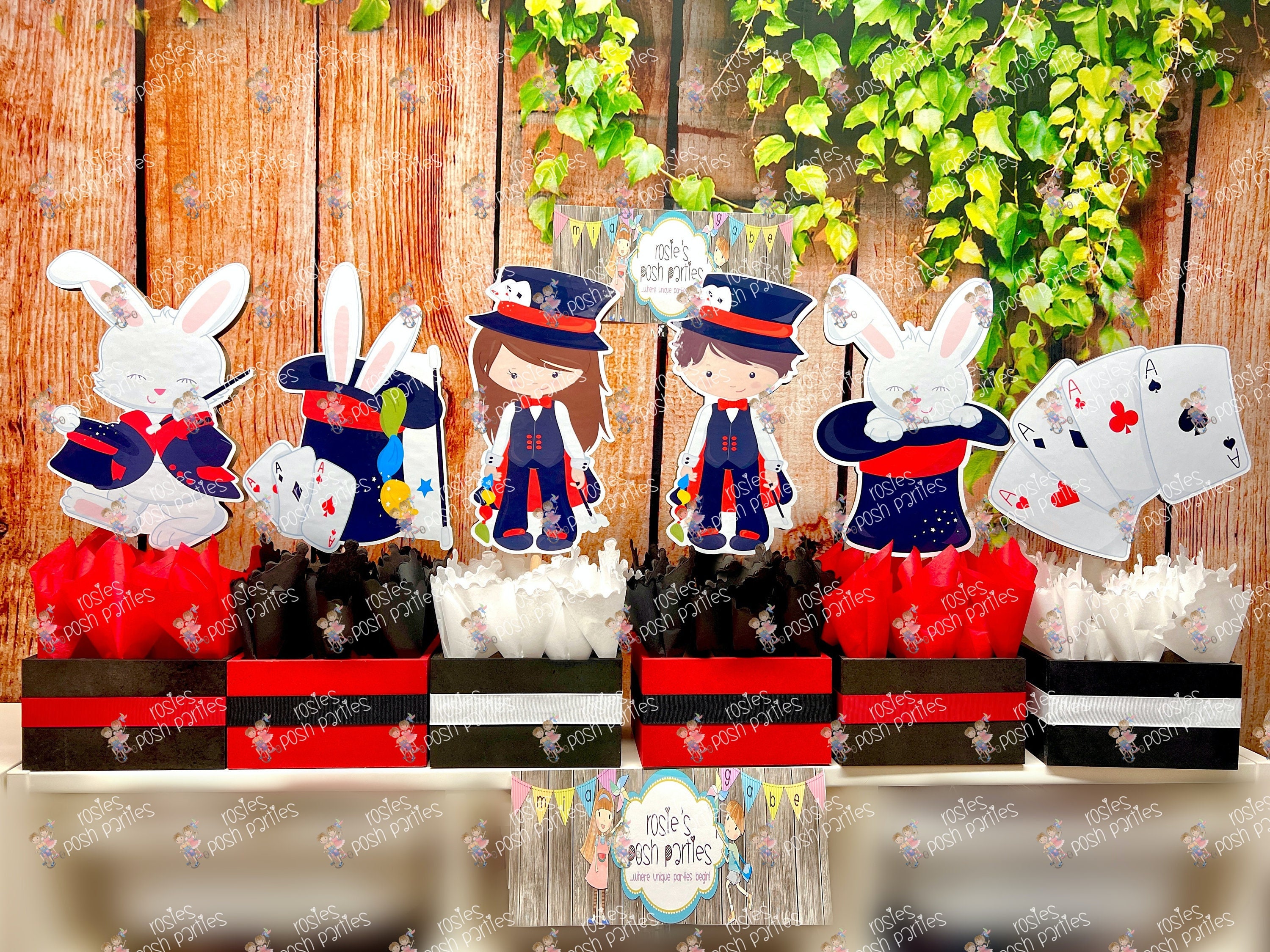 Magician Birthday Decorations Magician Centerpiece Magic Show - Etsy