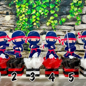 Ninja Birthday Theme Ninja Karate Party Centerpiece Decoration Ninja ...