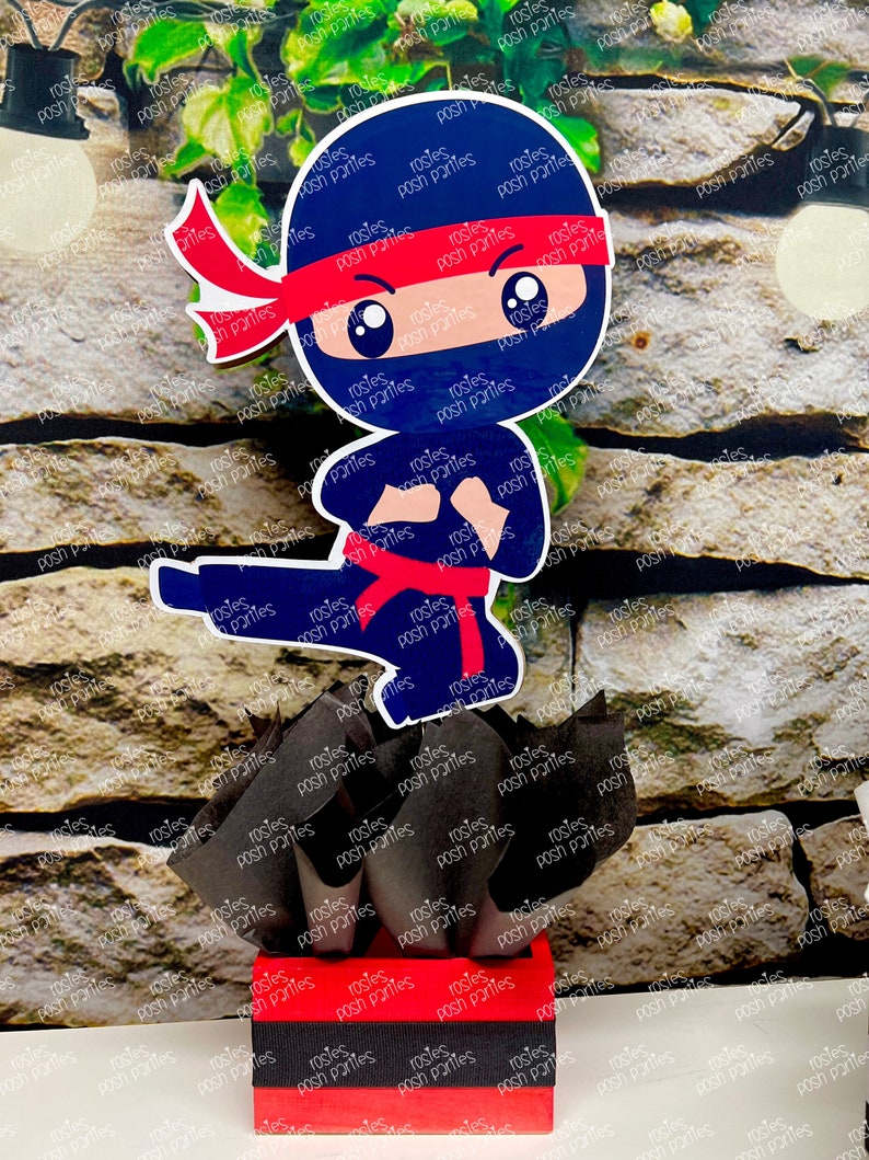 Ninja Birthday Theme | Ninja Karate Party Centerpiece Decoration ...