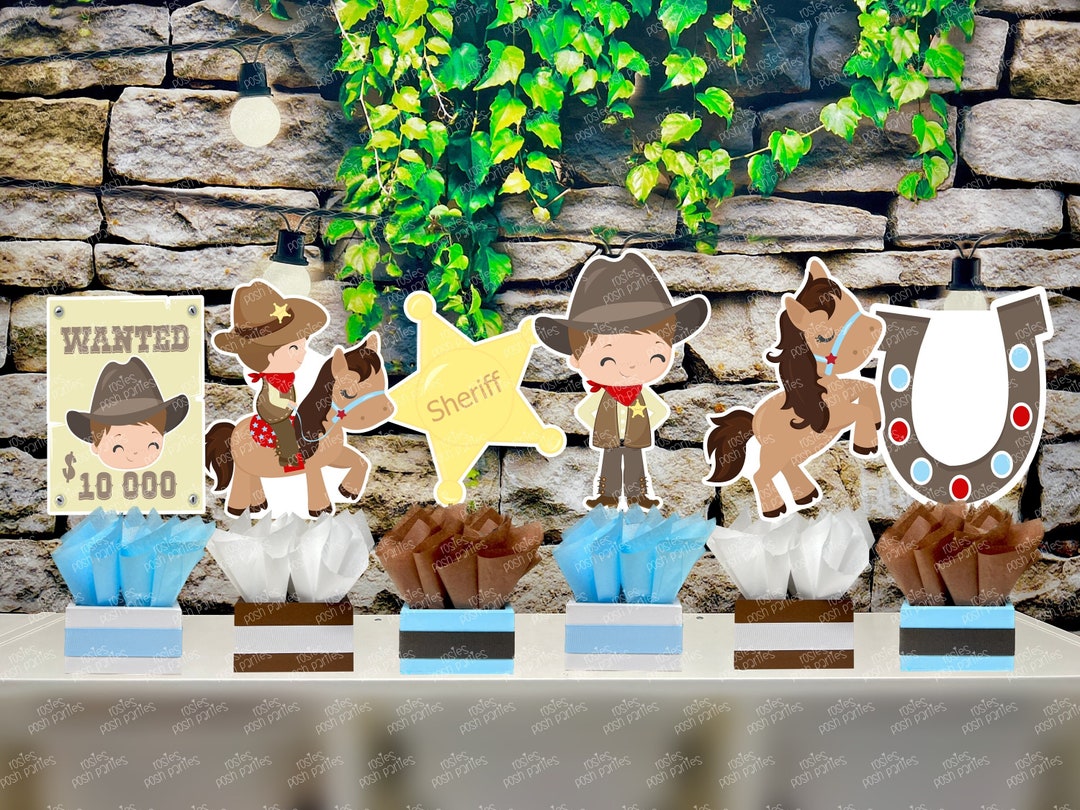 Little Cowboy Baby Shower | Cowboy Theme | Wild West Birthday Table ...