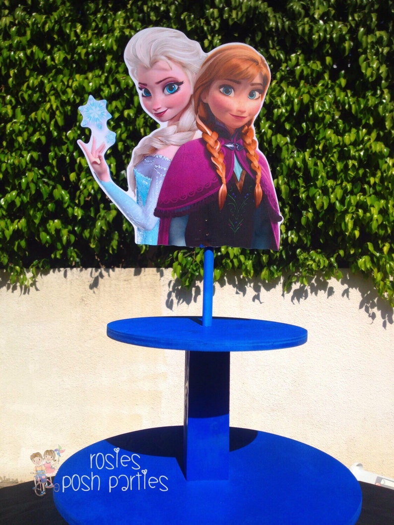 Frozen Birthday Princess Elsa Anna Birthday Wood Cupcake Stand | Etsy
