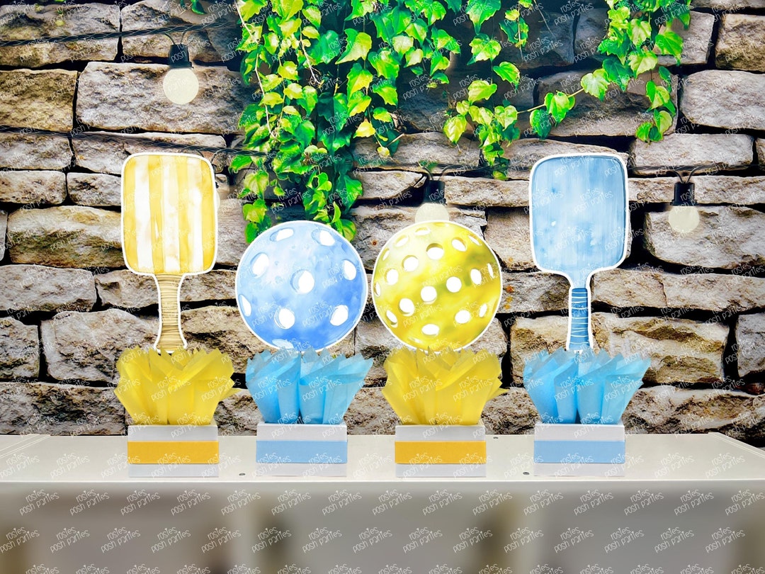 Pickleball Theme Centerpiece | Pickle Ball Birthday Party | Pickleball ...