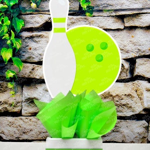 Bowling Theme Birthday Party Decoration Centerpiece Bowling Strike ...