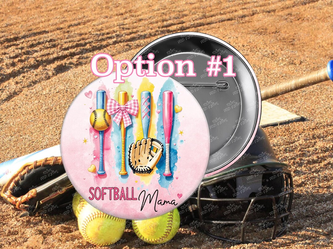 Senior Softball Mom Recognition Button Pin | Softball Mom | Senior ...