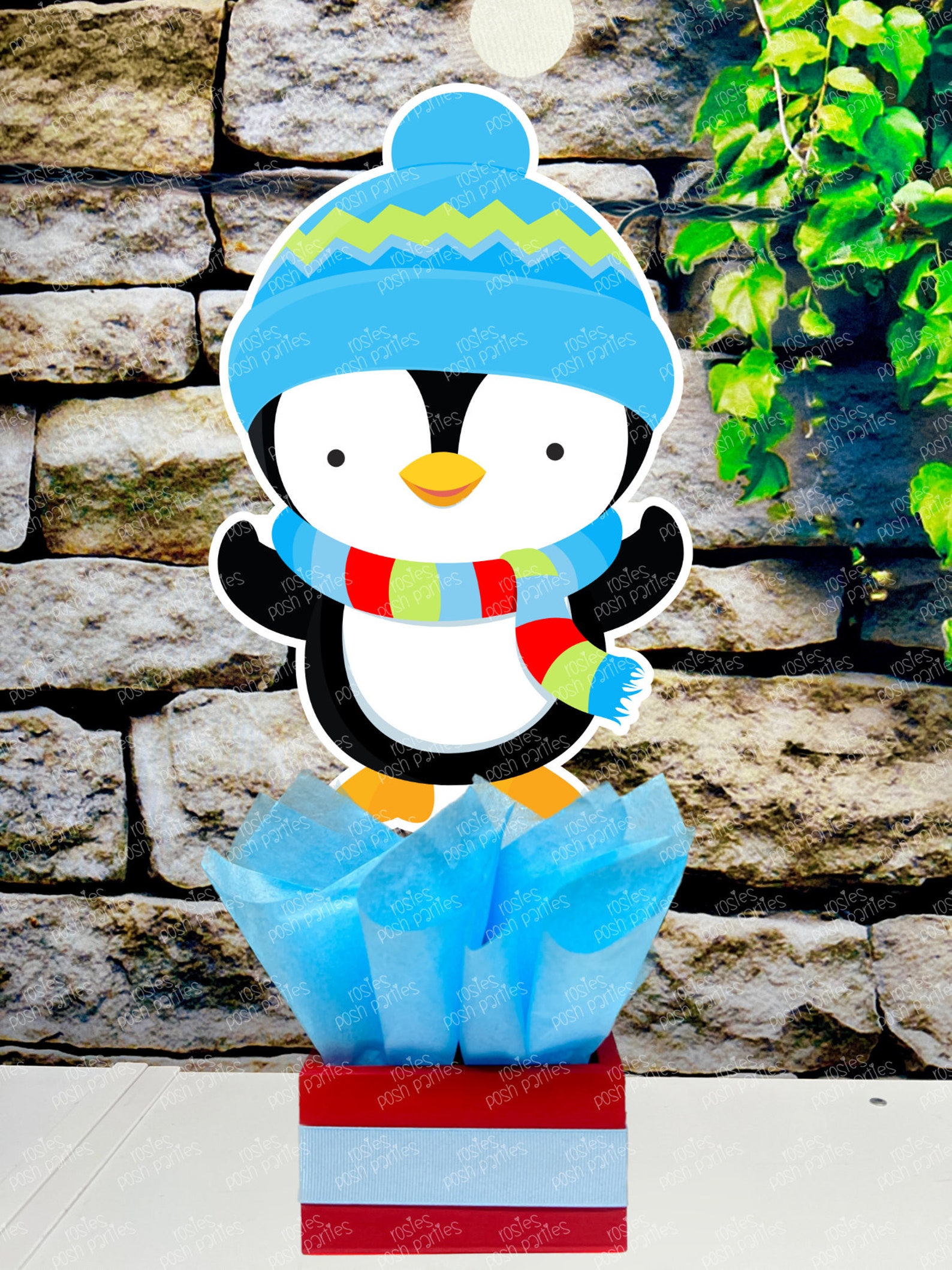 Penguin Birthday Theme | Winter Wonderland Centerpieces | Penguin Theme ...
