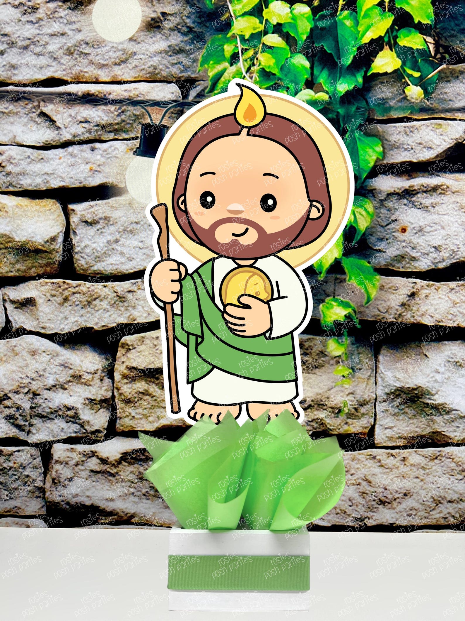 San Judas Tadeo Bautizo | Saint Jude Centerpiece Decoration | Saint ...