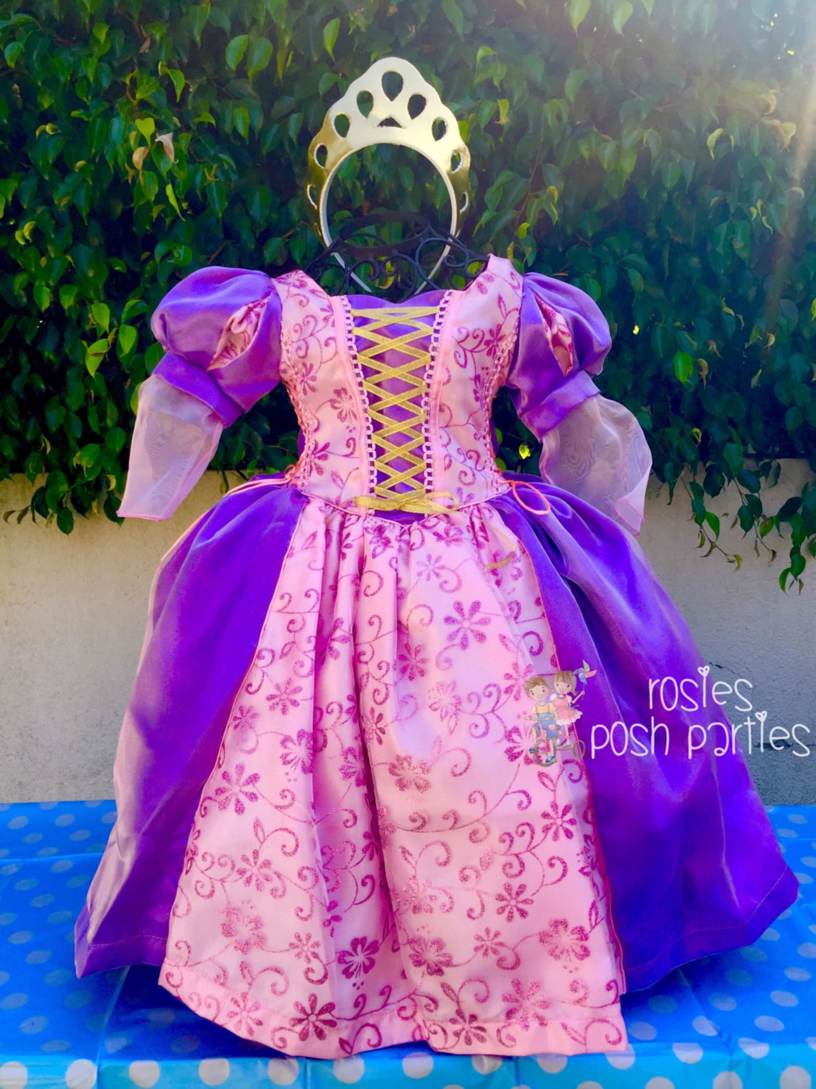 Tangled Rapunzel Dress for Birthday Costume or Photo Shoot - Etsy