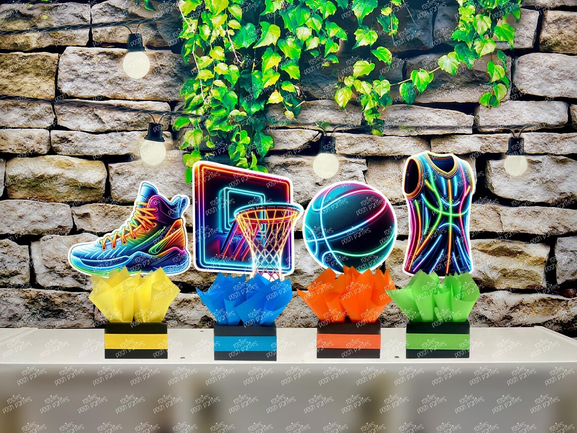 Cosmic Neon Basketball | Cosmic Theme Birthday | Night Basketball ...