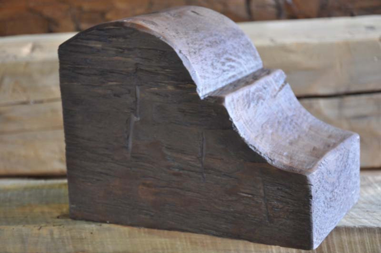 Corbels | Traditional Style | One Pair | Solid Wood | Pine | Hand Hewn ...