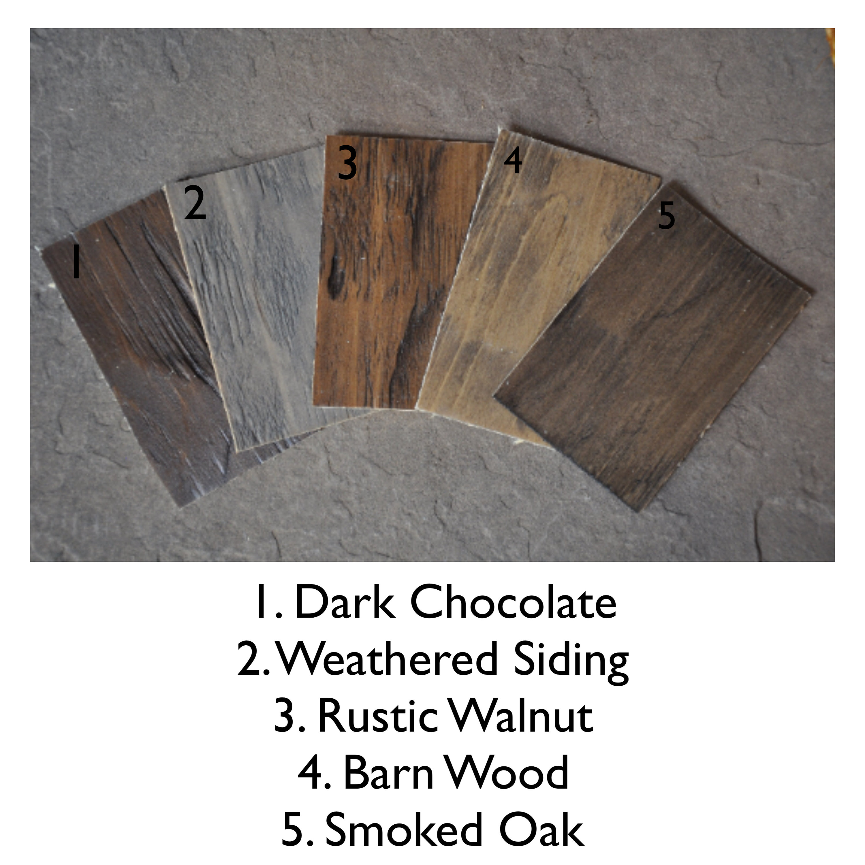 Set of Color Sample Chips for Chunky Rustic Hand Hewn Solid Pine ...
