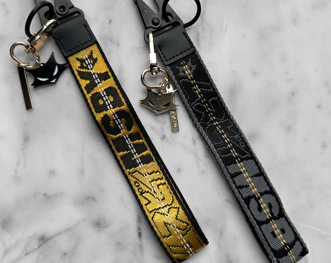MSBY Hypebeast Jacquard Wrist Lanyard Keychain Strap - Etsy