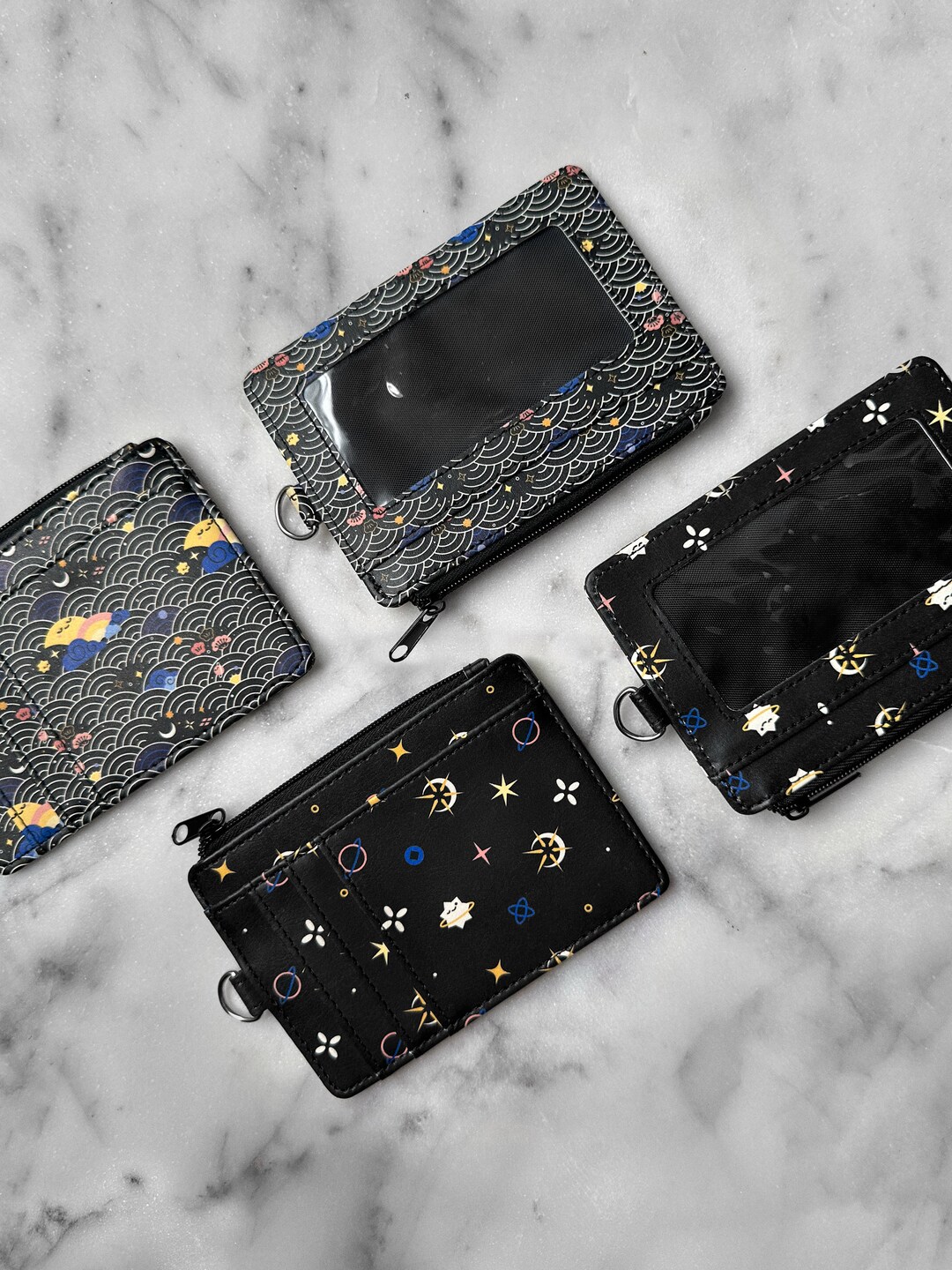 Space Pattern ID Card Wallet - Etsy