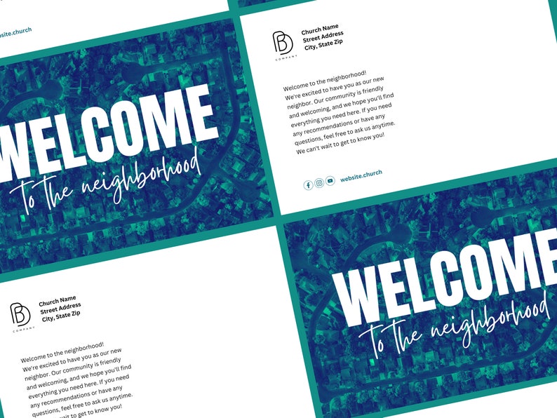 Mailer for Churches to Welcome New Movers to the Community With ...