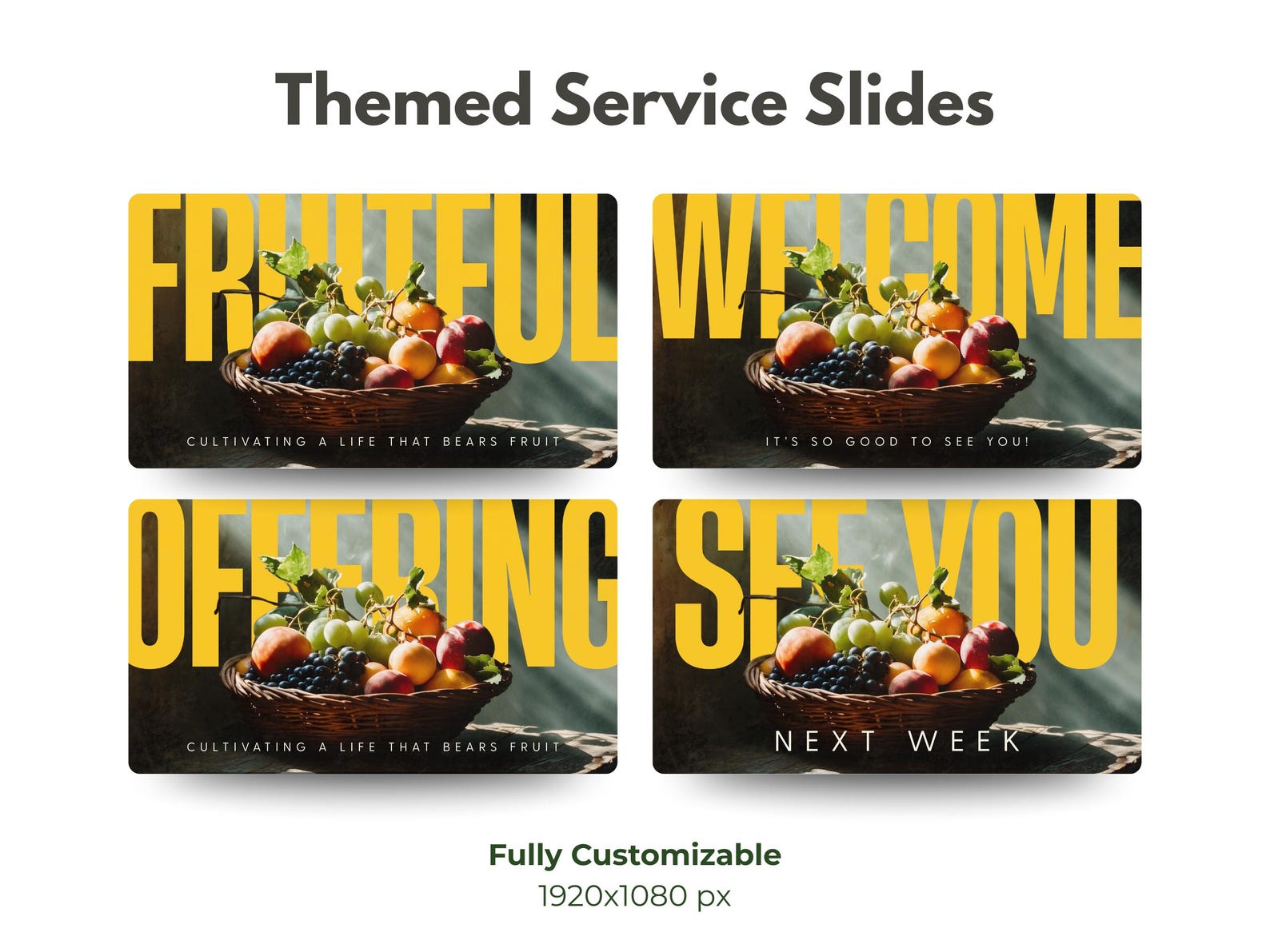 Church Flyer Template: Fruits of the Spirit Sermon Series (canva ...