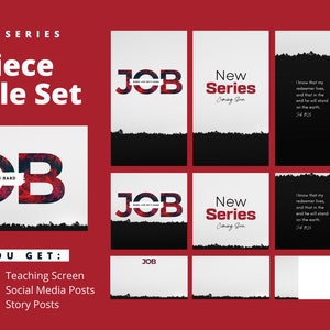 Job Sermon Series: Church Graphics Bundle (canva Template) - Etsy