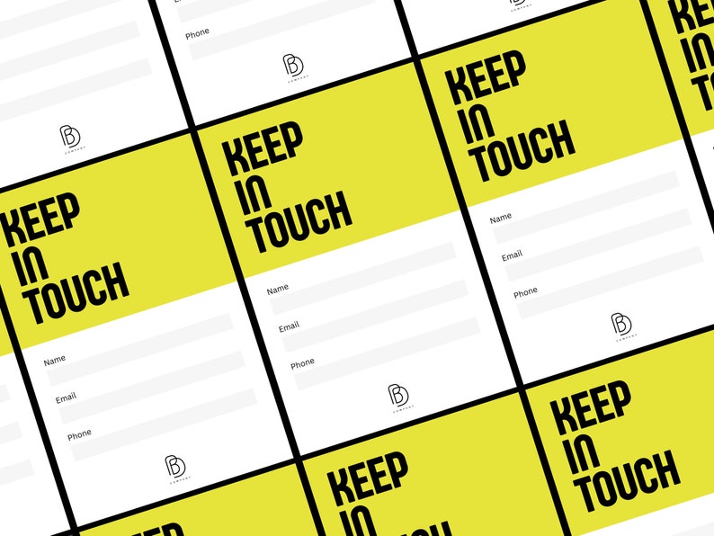 Customizable Connect Card Template for New Visitors in Your Church - Etsy