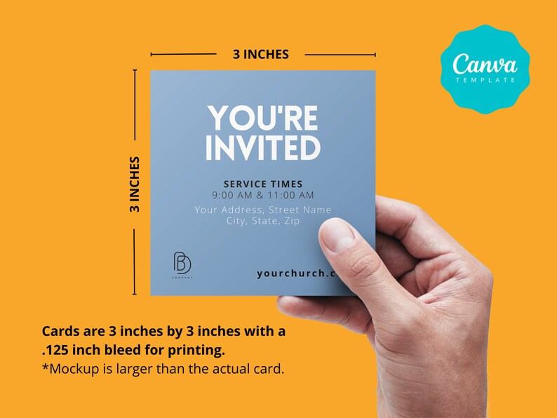 Editable Church Flyer Template for Canva Sunday Service Graphics and ...