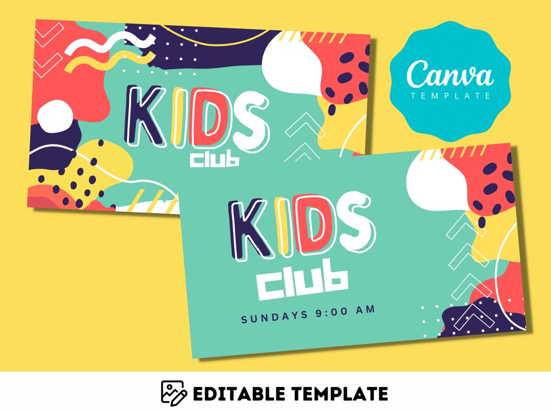 Editable Church Presentation Slides: Kids Ministry Screens & Religious ...