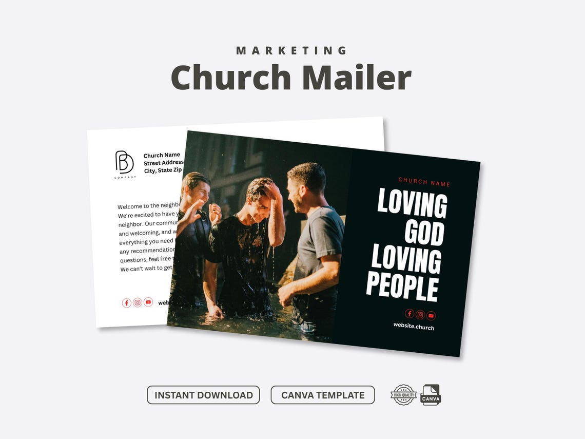 Church Welcome Mailer: New Movers Outreach (canva PDF) - Etsy
