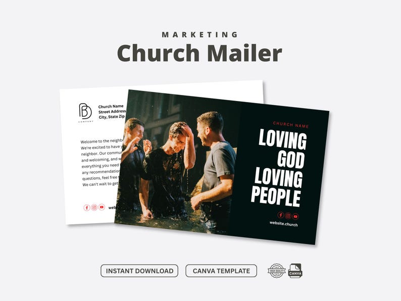 Church Welcome Mailer: New Movers Outreach (canva PDF) - Etsy