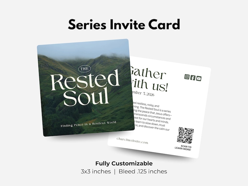 Sermon Series Graphics Bundle – Editable Canva Templates for Church ...