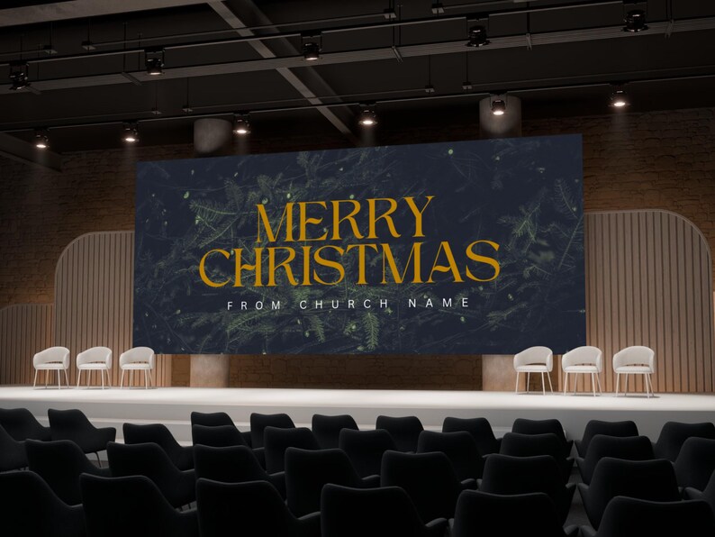 Christmas Sermon Graphics Bundle: Church Canva Templates (digital ...
