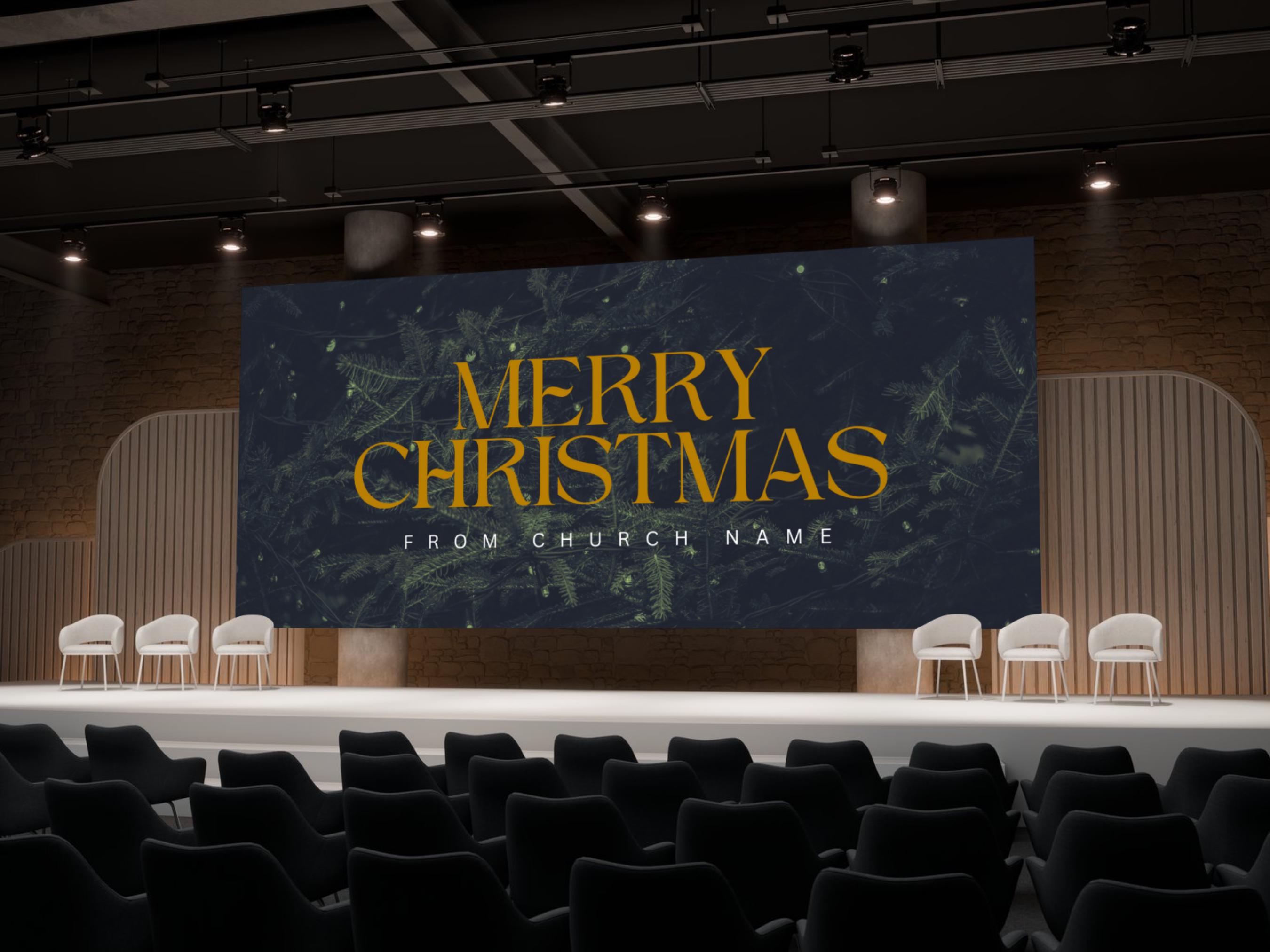 Christmas Sermon Graphics Bundle: Church Canva Templates (digital ...