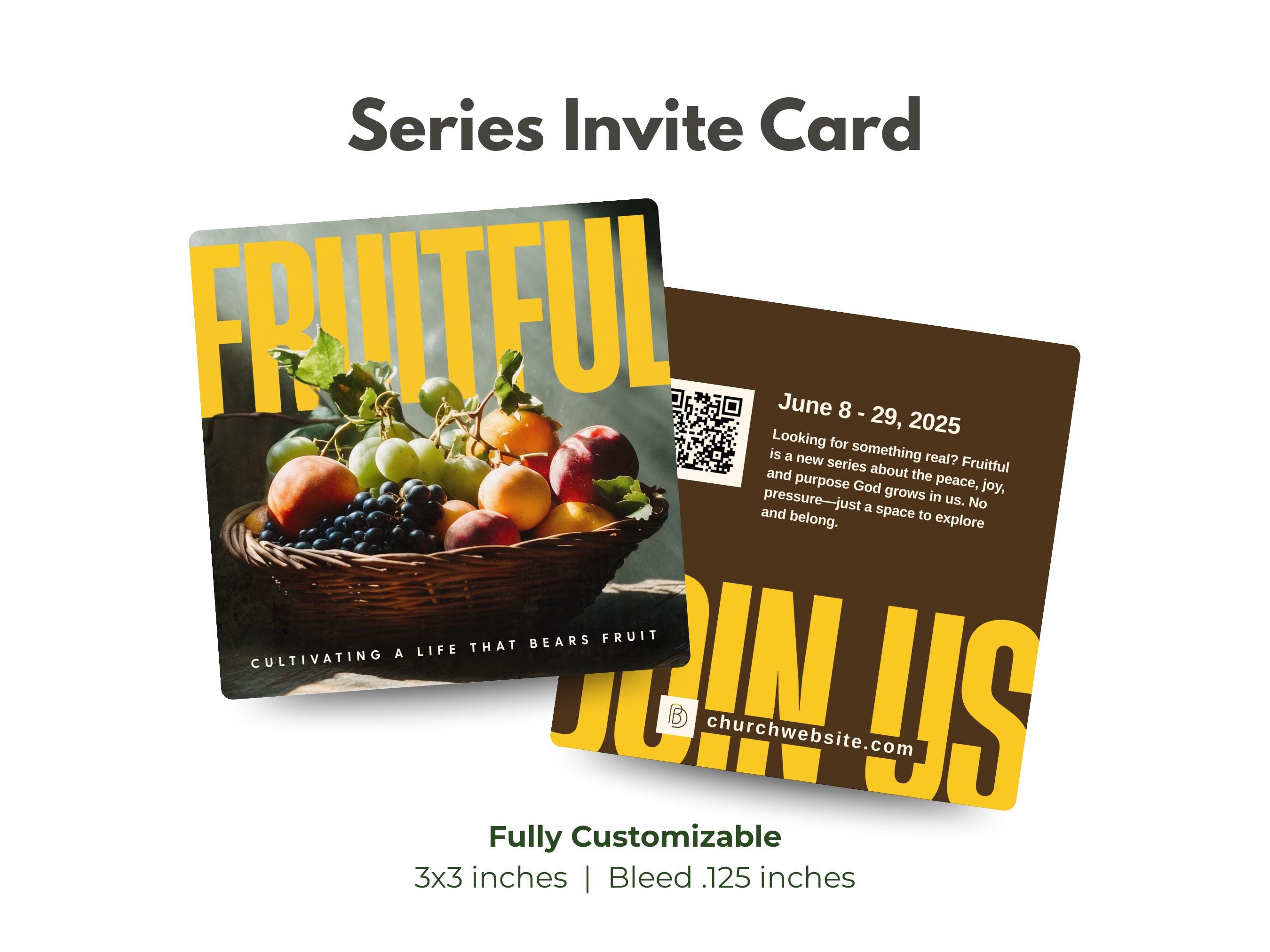 Church Flyer Template: Fruits of the Spirit Sermon Series (canva ...
