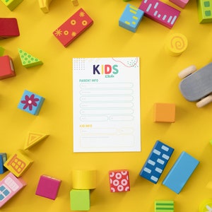 Kids Ministry Connection Card: Editable Church Invite Template (canva ...