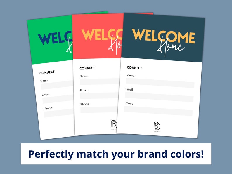 Customizable Connect Card Template for New Visitors in Your Church - Etsy