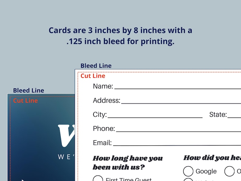 Editable Church Connect Card Template: First Time Visitors (canva ...