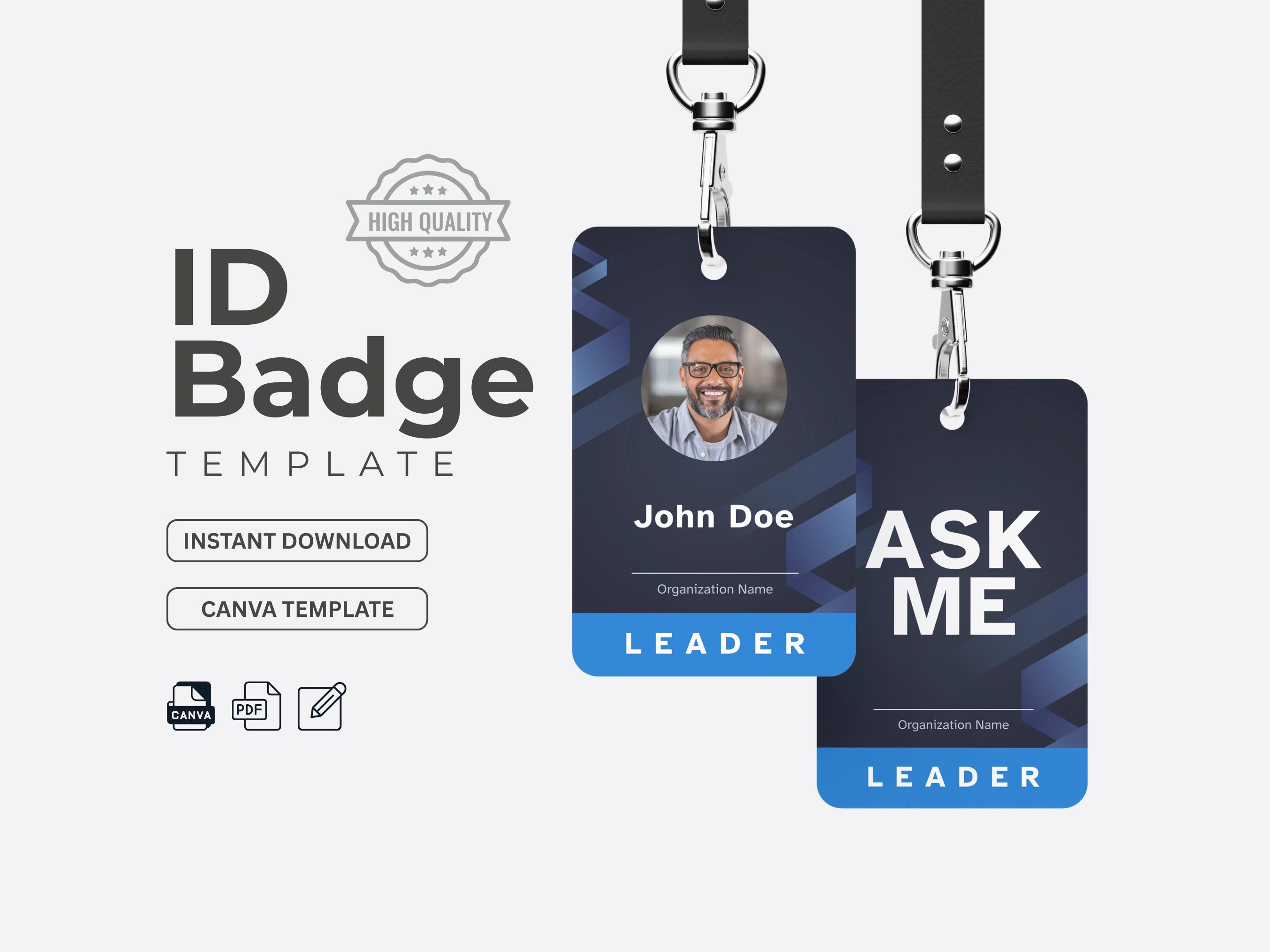 Badge Template Canva