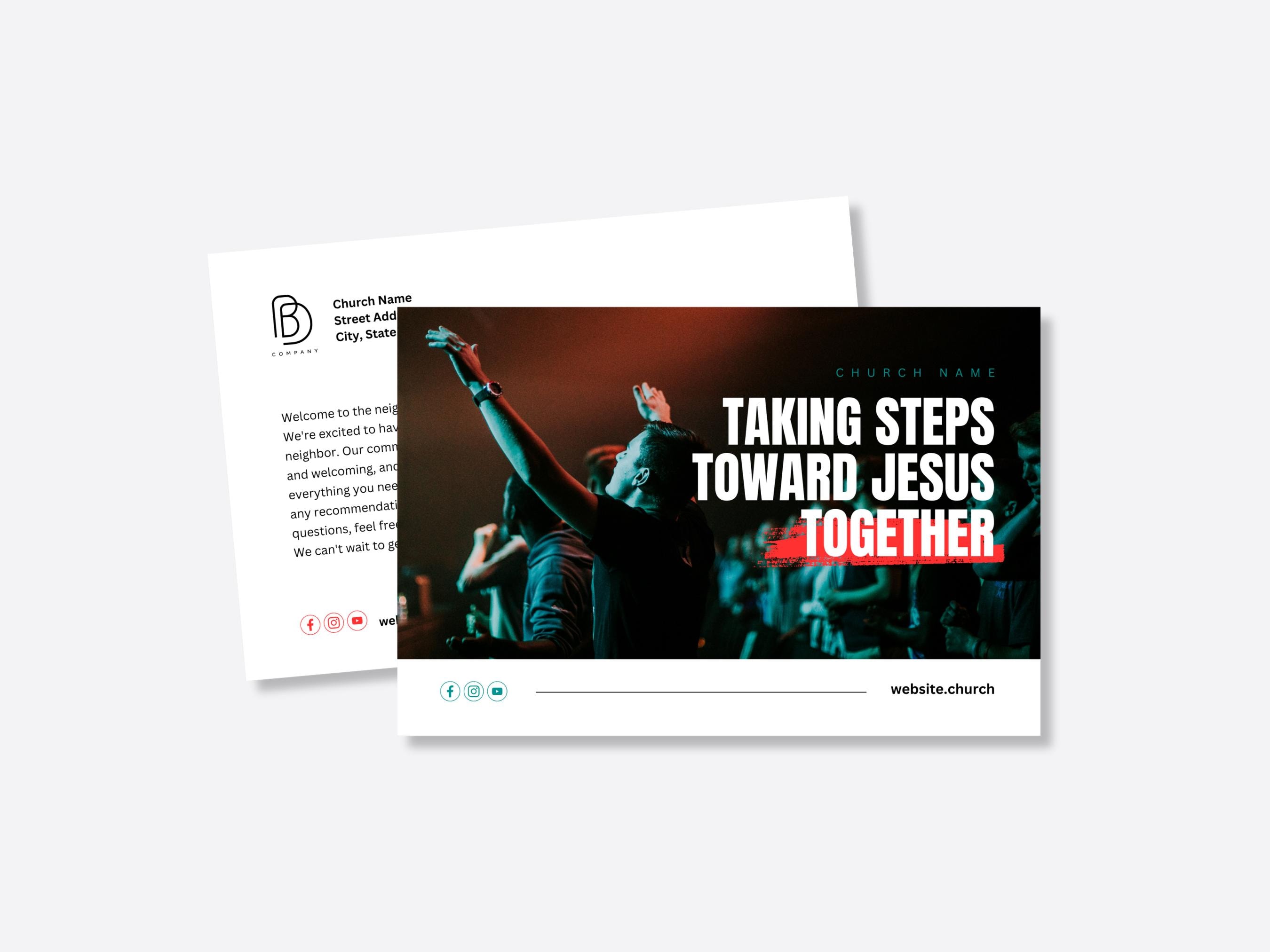 Church Welcome Mailer: Personalized Cards for New Community Members ...