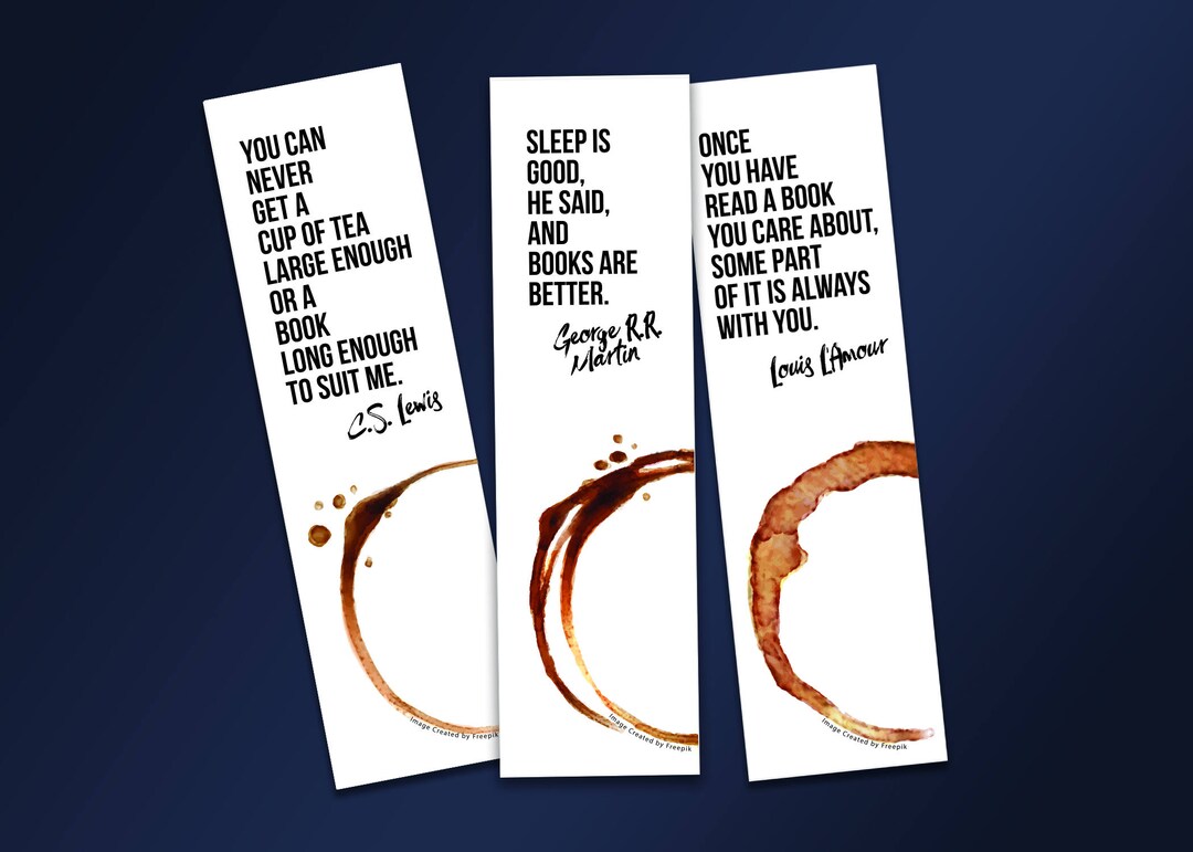 3 Inspirational Bookmarks, Reading Quotes, C.S. Lewis, George R.R ...
