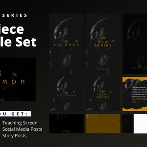 Sermon Series Package, Editable Slides and Social Graphics for Churches ...