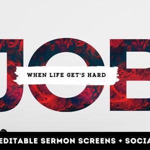 Job Sermon Series: Church Graphics Bundle (canva Template) - Etsy