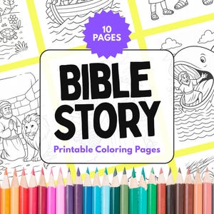 Printable Bible Story Coloring Pages for Kids: Sunday School, VBS ...