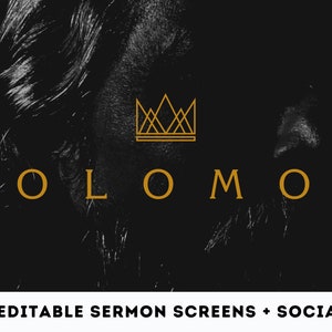 Sermon Series Package, Editable Slides and Social Graphics for Churches ...