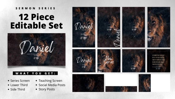 Preaching Graphics Sermon Series Graphic Package, Church Presentation