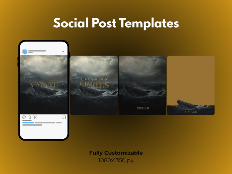 Nineveh Sermon Series Graphics: Church Canva Template (digital Download ...