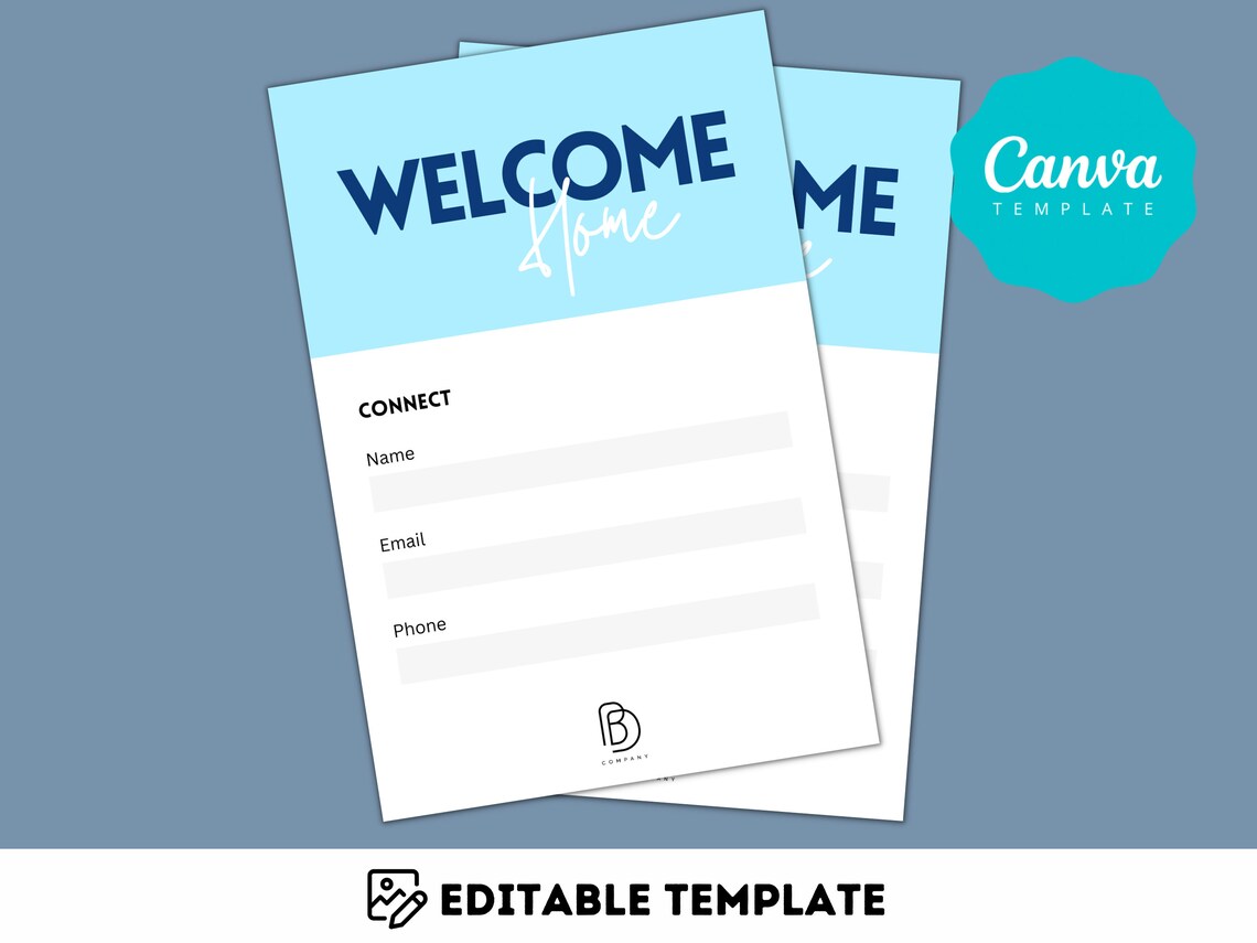 Customizable Connect Card Template for New Visitors in Your Church - Etsy