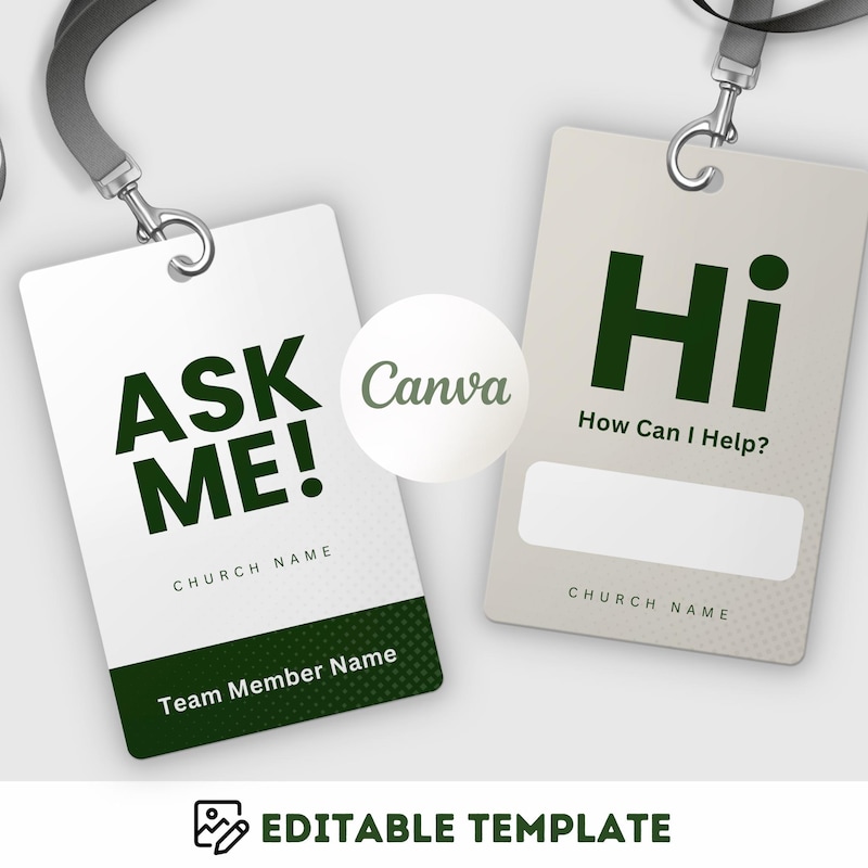 Volunteer Name Tags - Etsy